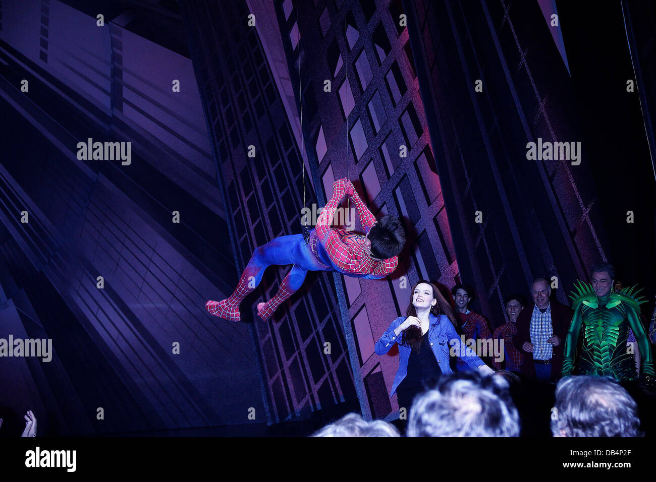 Reeve Carney and Jennifer Damiano The Broadway musical 'Spider-Man ...