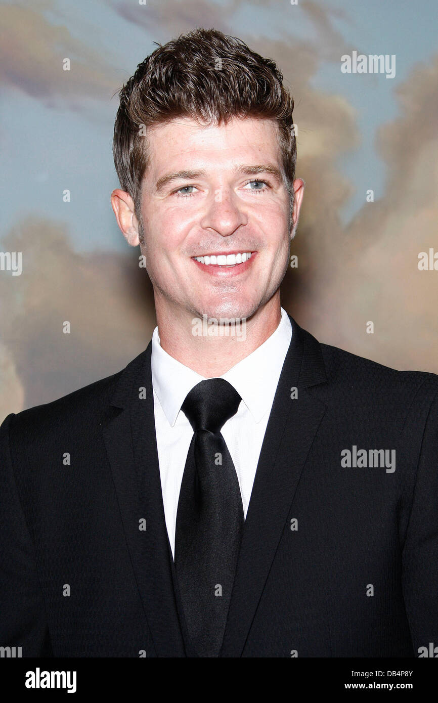 Robin Thicke, at the 2011 Silver Rose gala and auction at Beverly Hills ...