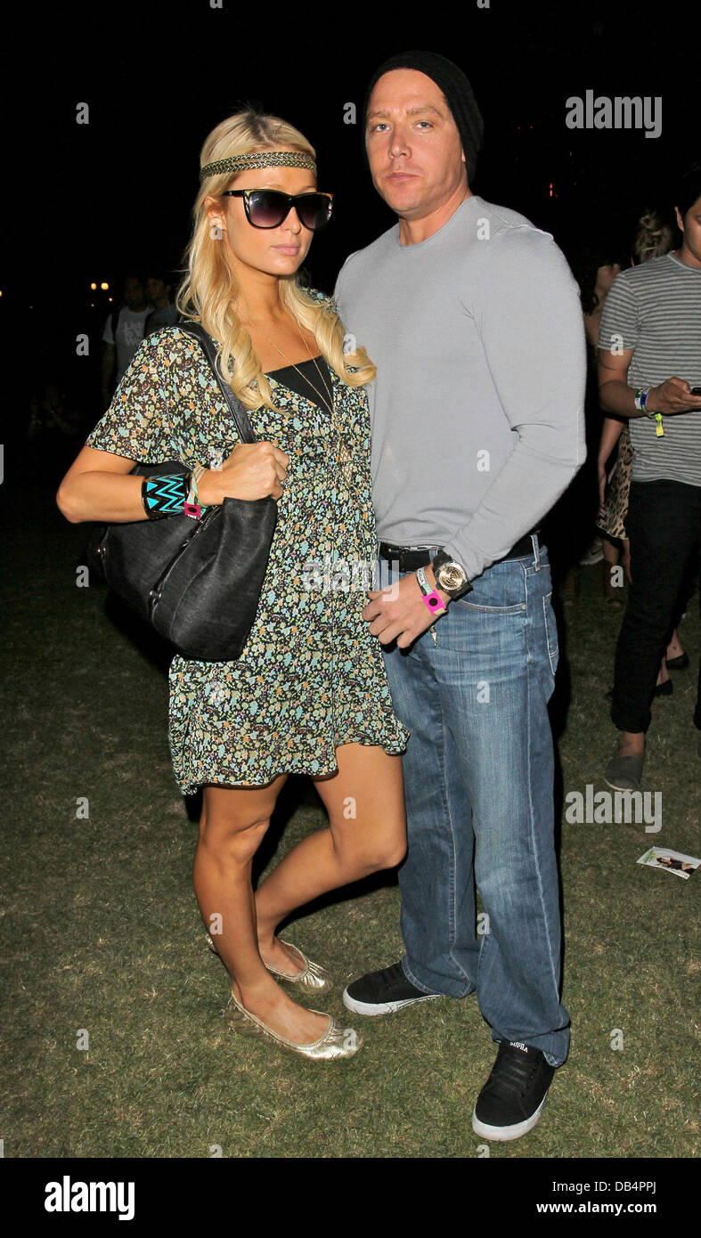 Paris Hilton and Cy Waits Celebrities at the 2011 Coachella Valley ...