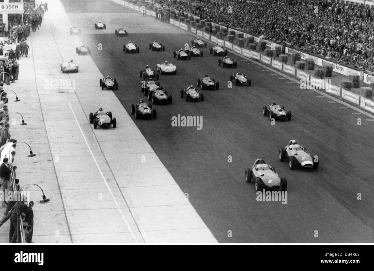 sport, car racing, start, Germany, 1950s, , Additional-Rights ...