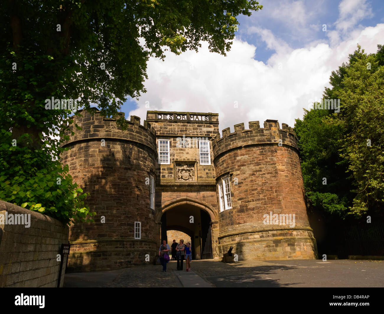 Skipton Castle in the North Yorkshire Market Town of Skipton Stock ...