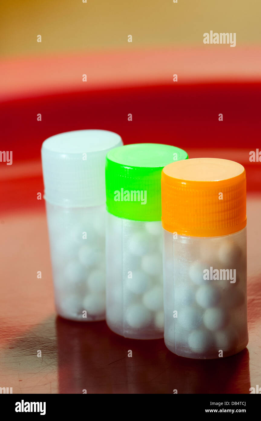 Homeopathy pills hi-res stock photography and images - Alamy