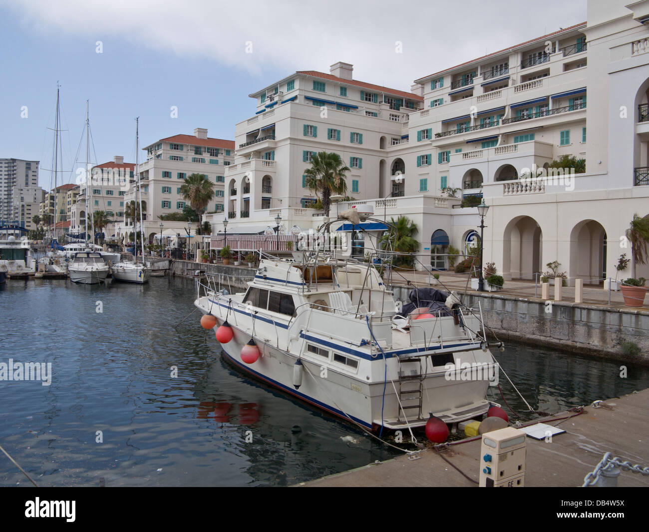 Luxury yacht marina in Gibraltar Stock Photo - Alamy