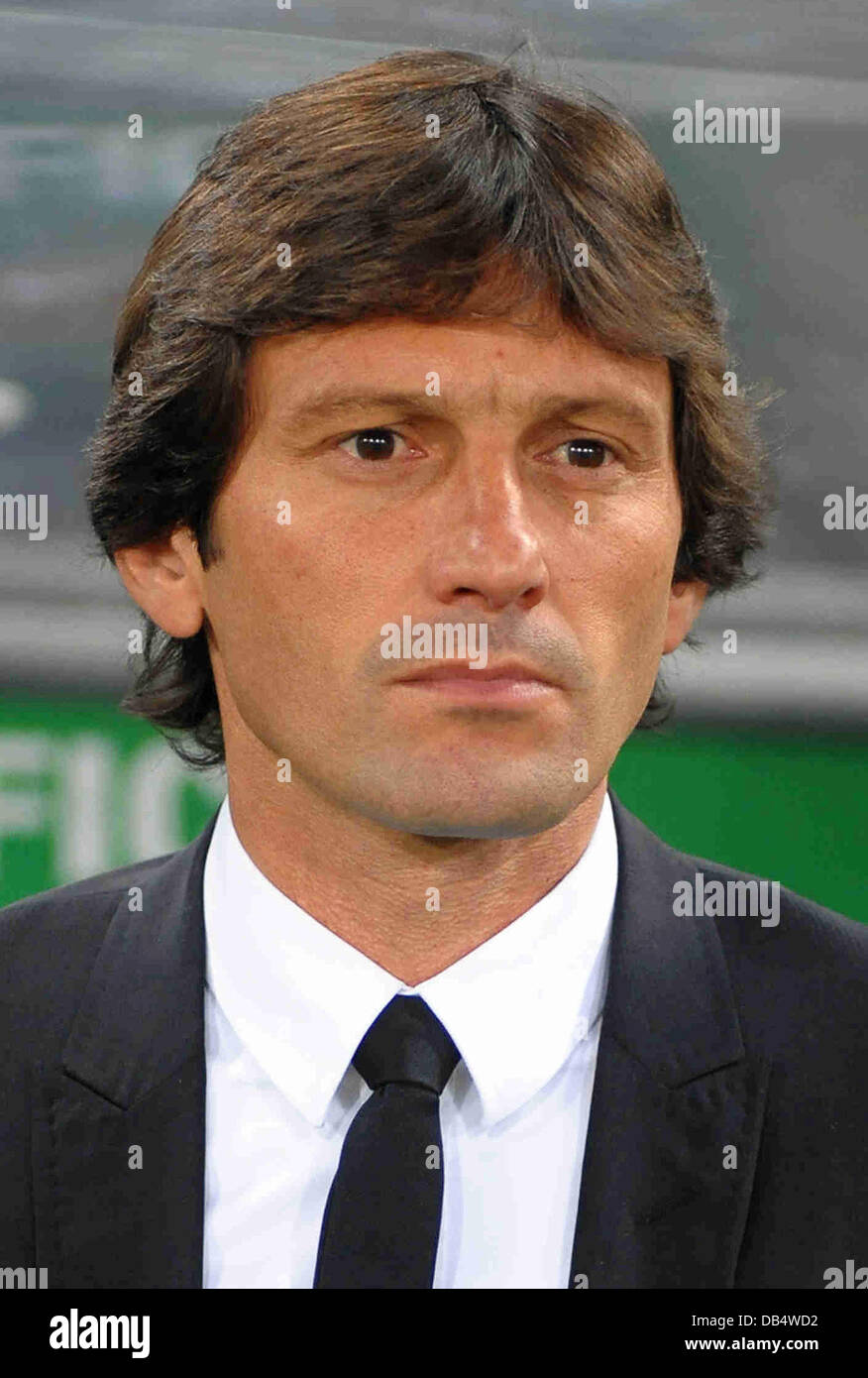 Brazilian coach Leonardo Italian Tim Cup first leg semi-finals football ...