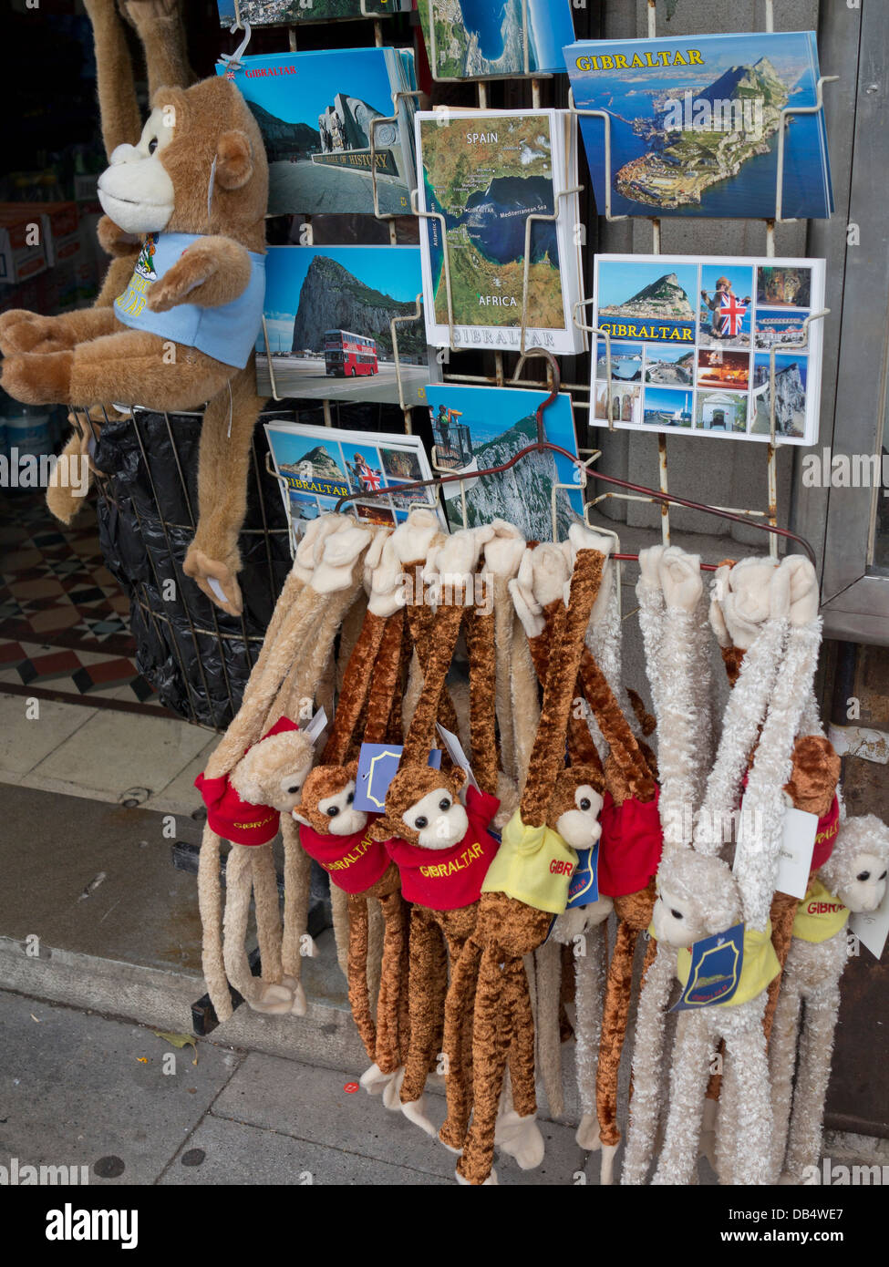 Souvenir and postcard shop in Gibraltar Stock Photo - Alamy