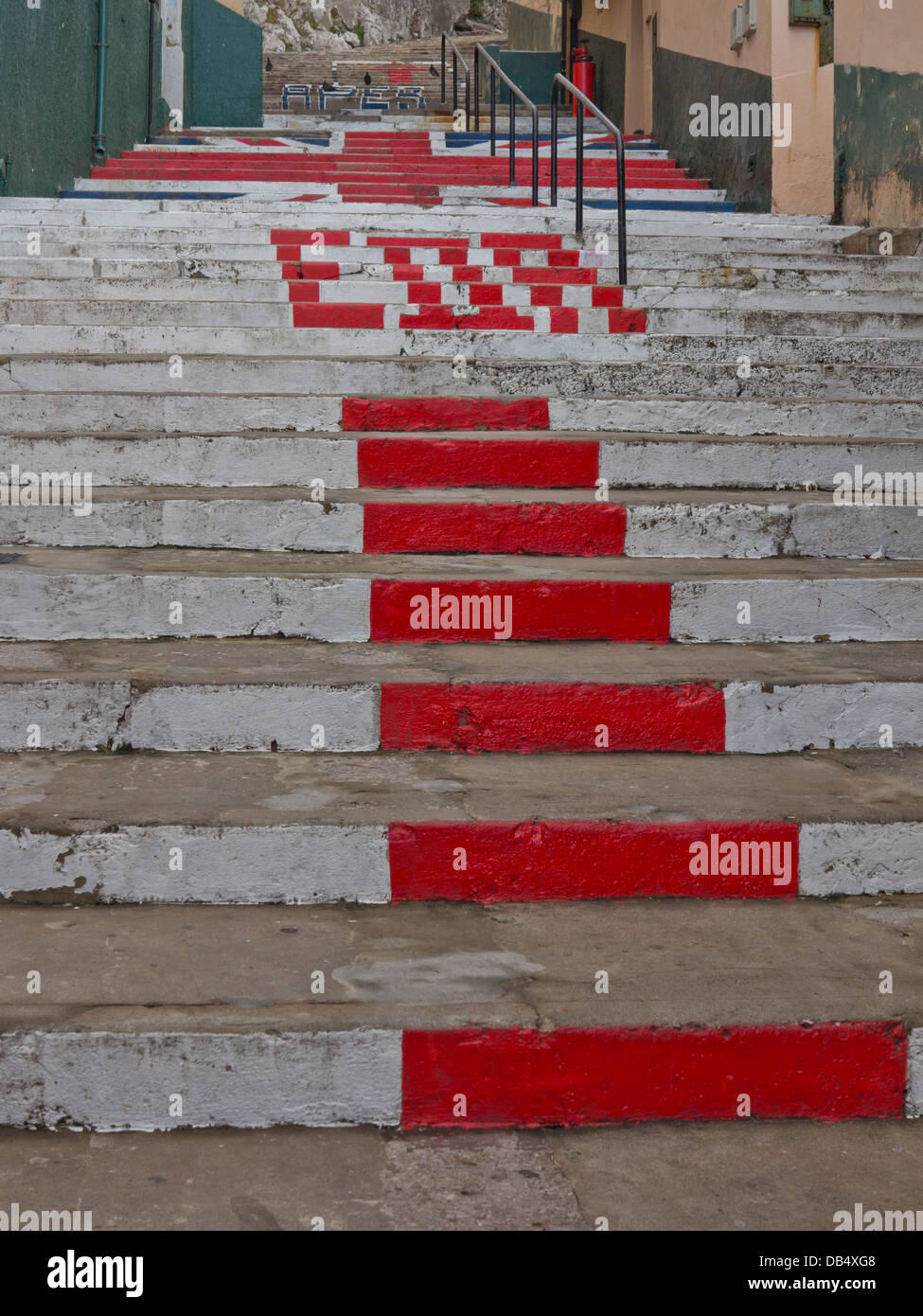 Union jack steps gibraltar hi-res stock photography and images - Alamy