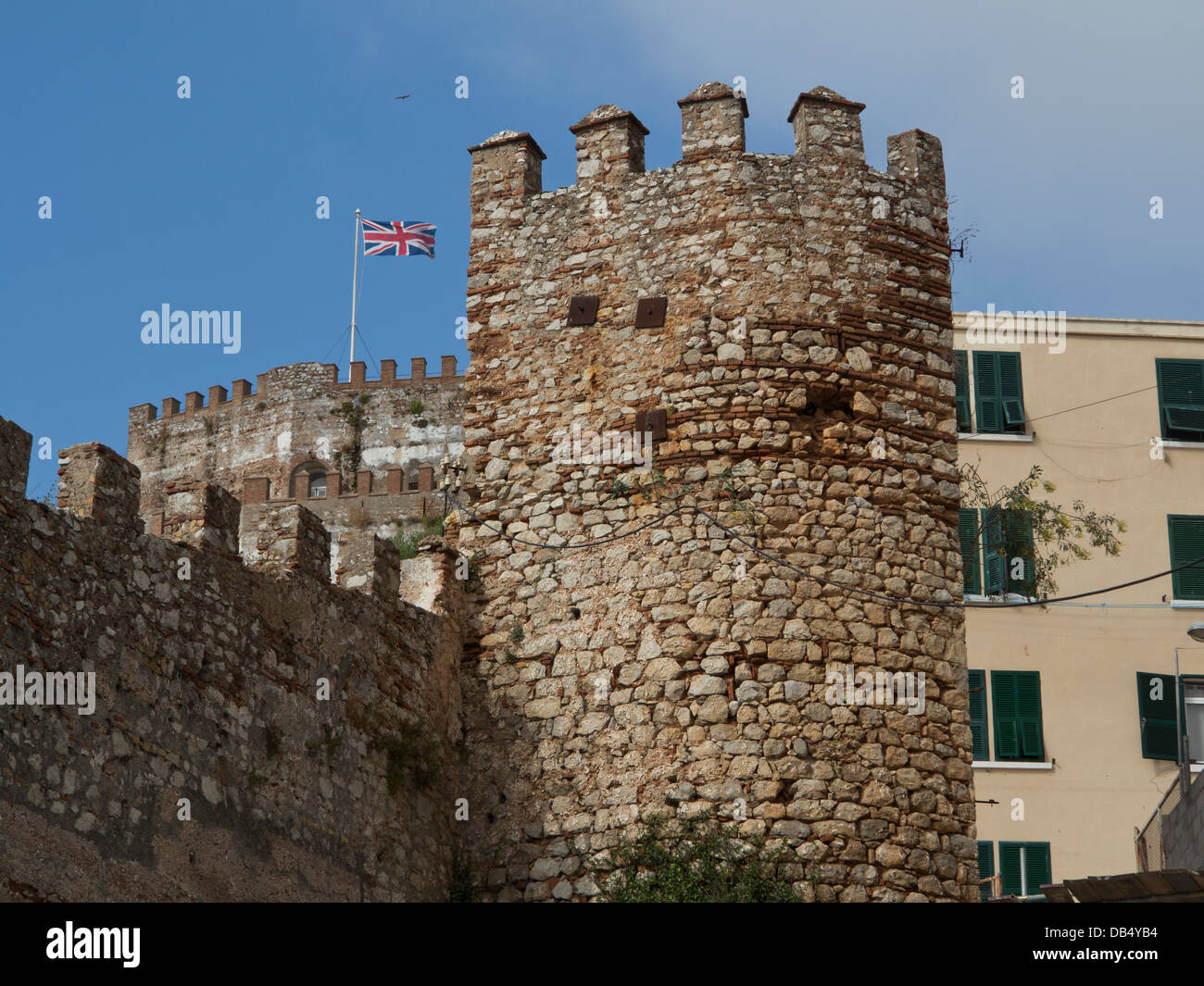 The castle in the old town in Gibraltar Stock Photo - Alamy