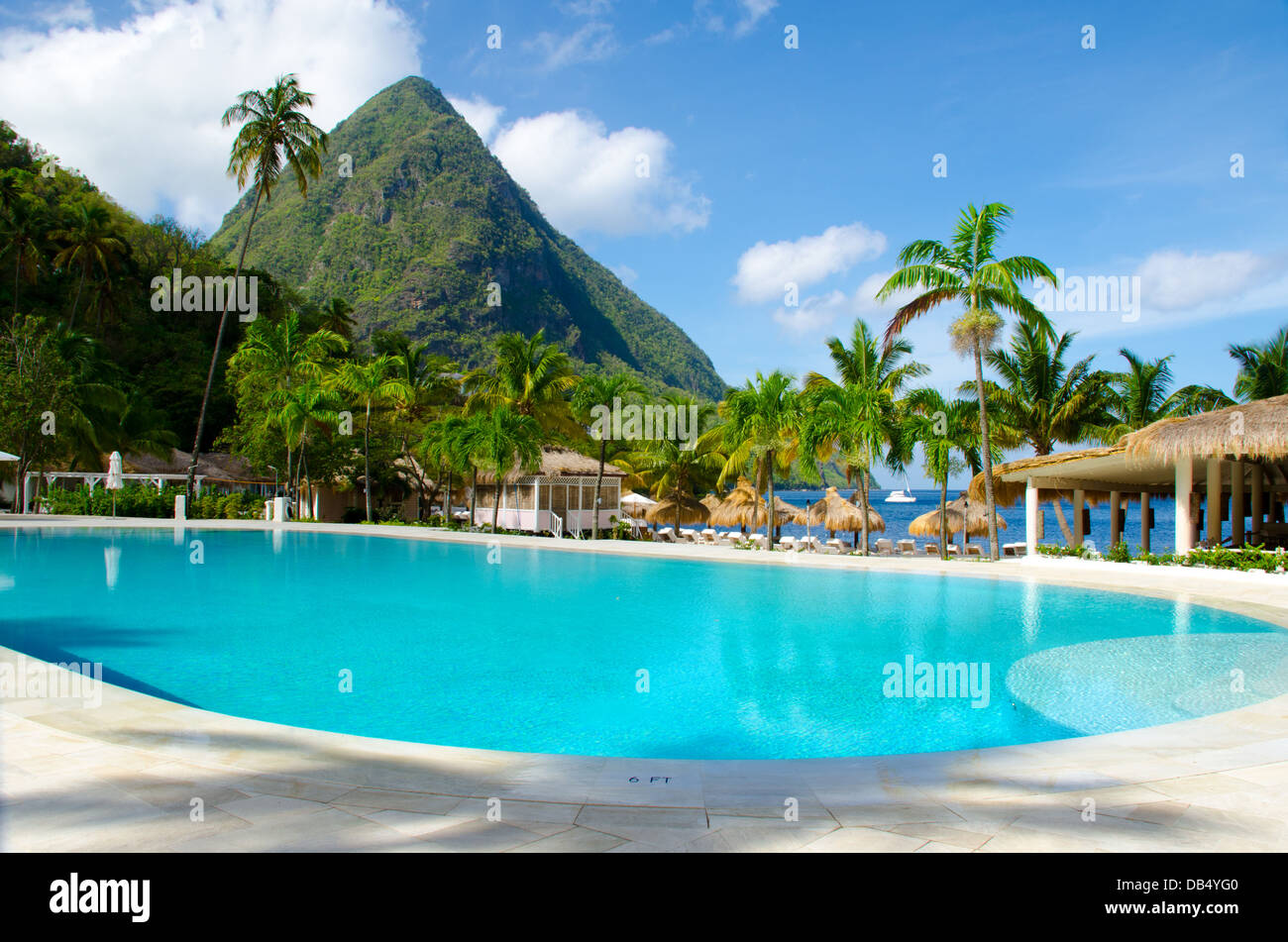 Gros piton st lucia sugar beach resort hi-res stock photography and ...