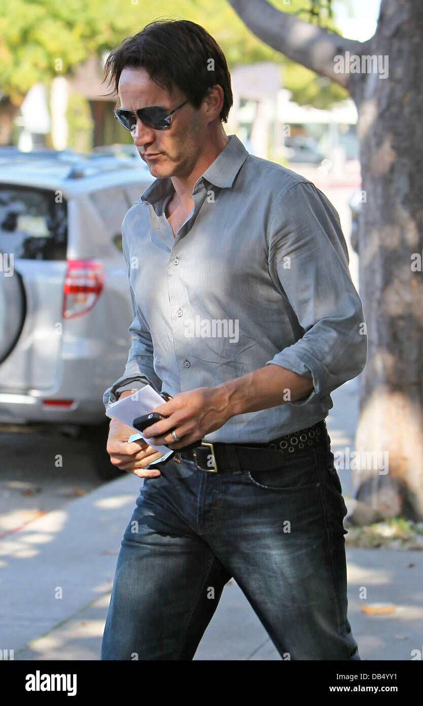 Steven Moyer leaves the Kate Somerville spa in West Hollywood following ...