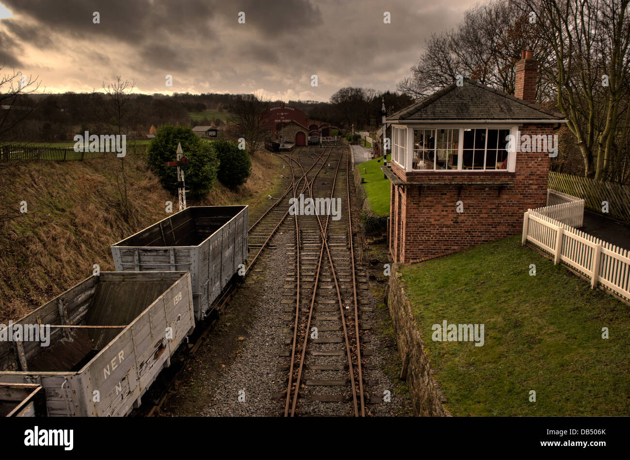 Signal box beamish museum hi-res stock photography and images - Alamy