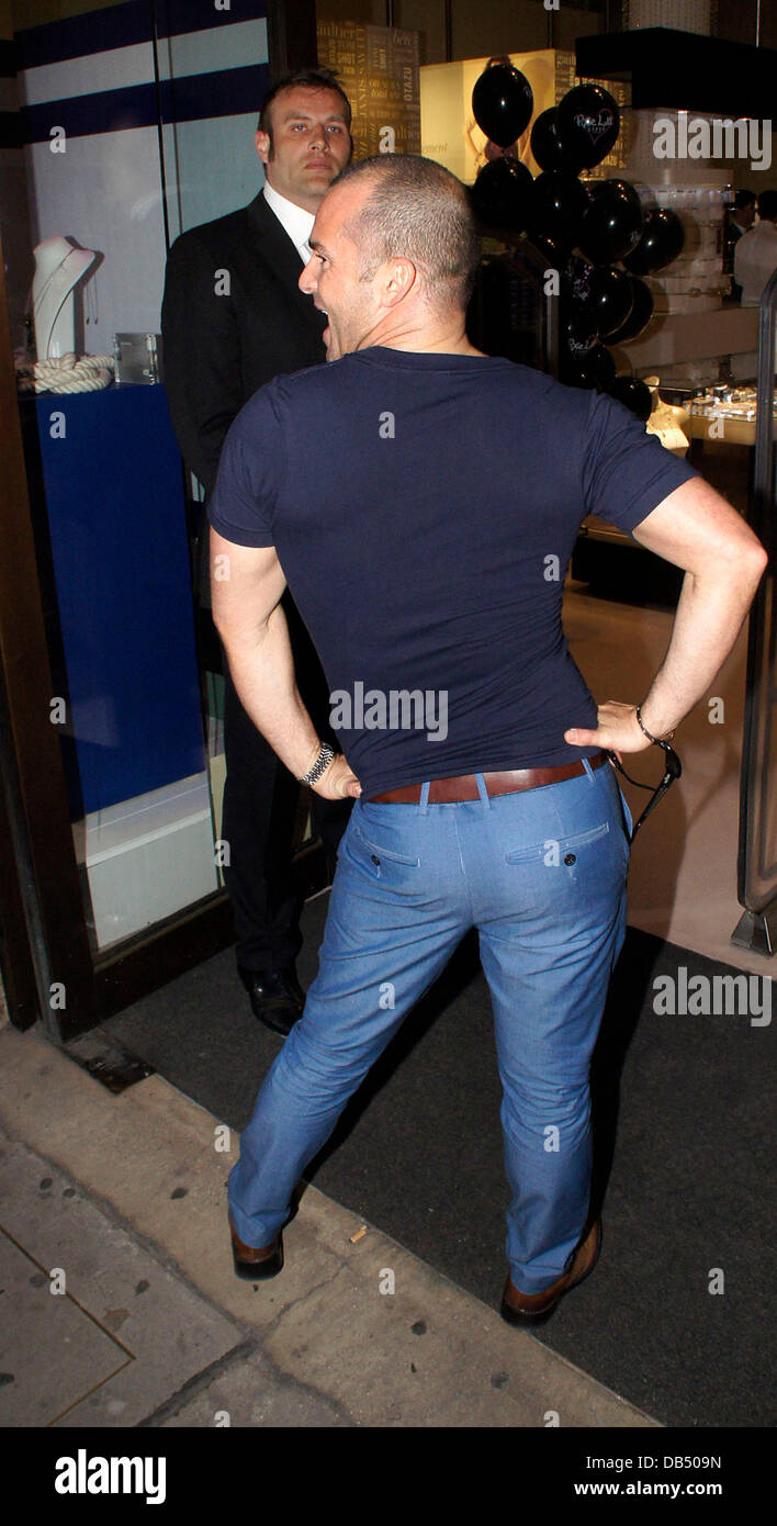 Louis Spence outside the Swarovski CRYSTALLIZED™ Party. London, England ...