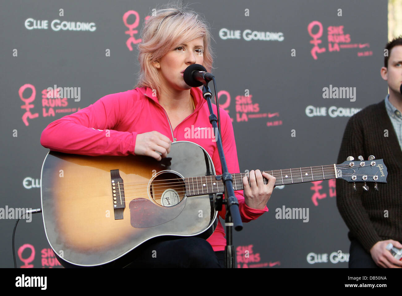Ellie Goulding Perfoms An Acoustic Set For The Nike Event She Runs La