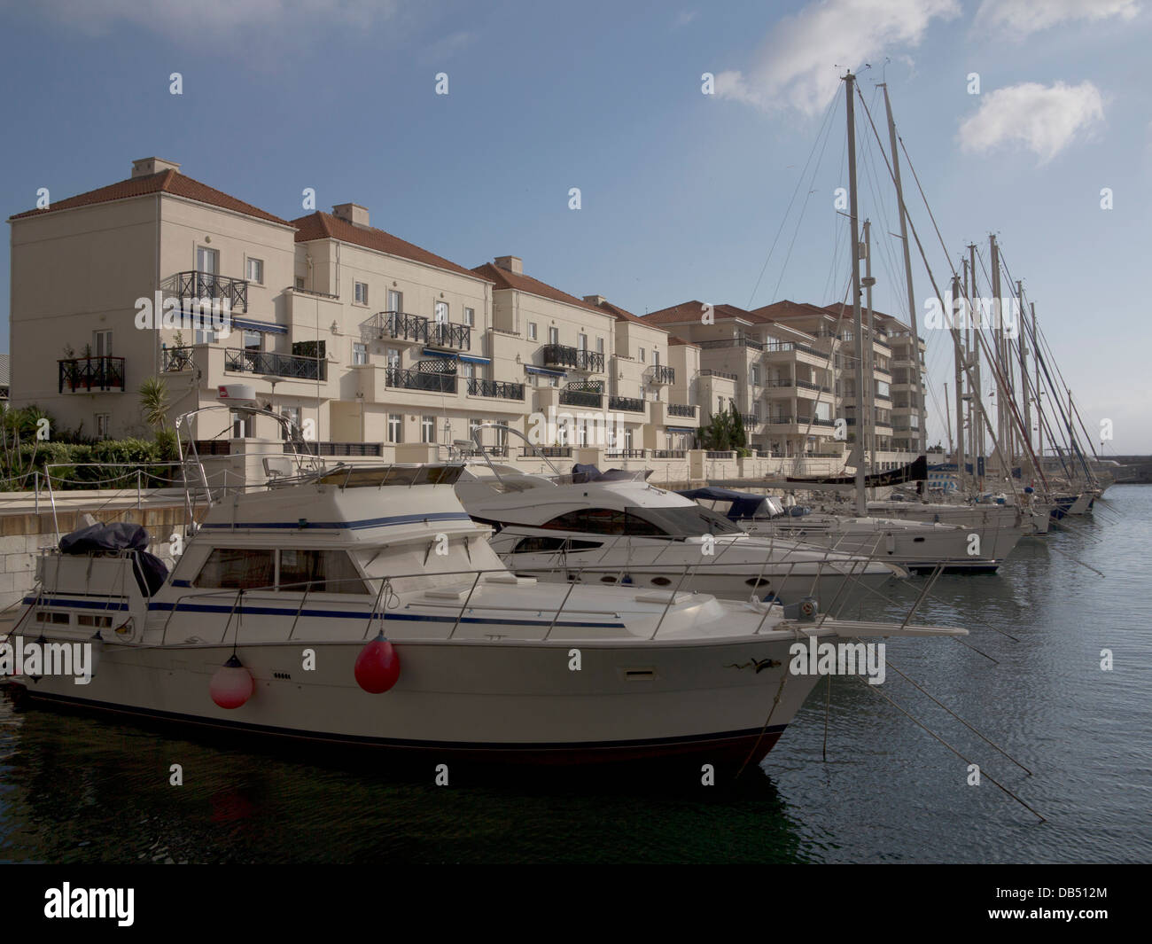 Luxury yacht marina in Gibraltar Stock Photo - Alamy