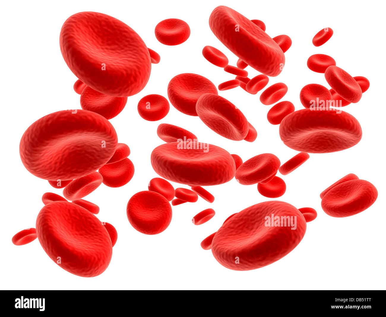 illustration of blood particles in focus Stock Photo - Alamy