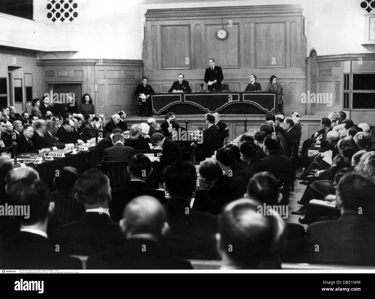 politics, United nations, conferences, first meeting of the preliminary ...