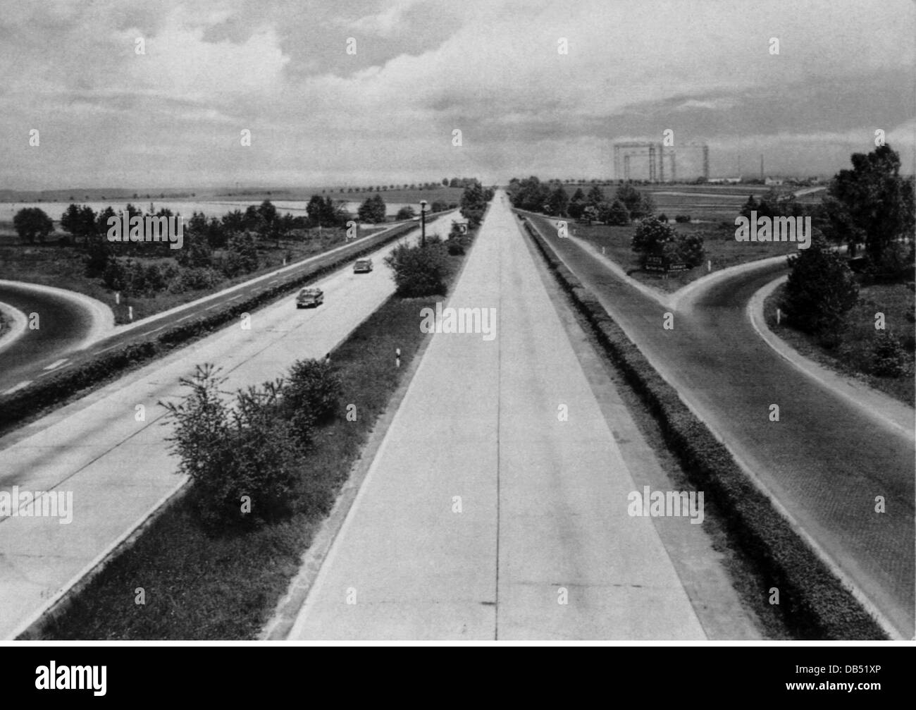 Car interchange Black and White Stock Photos & Images - Alamy