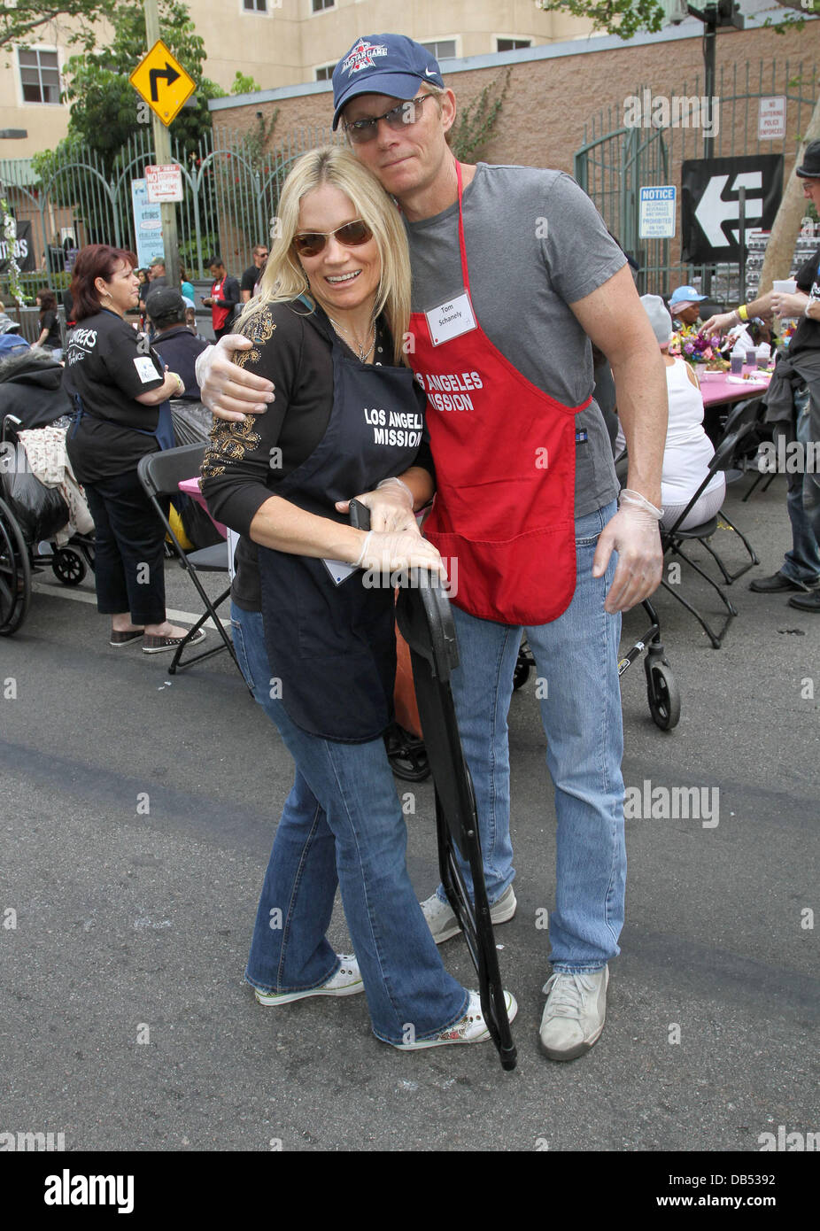Tom Shanley Los Angeles Mission Easter for the homeless held at the Los ...