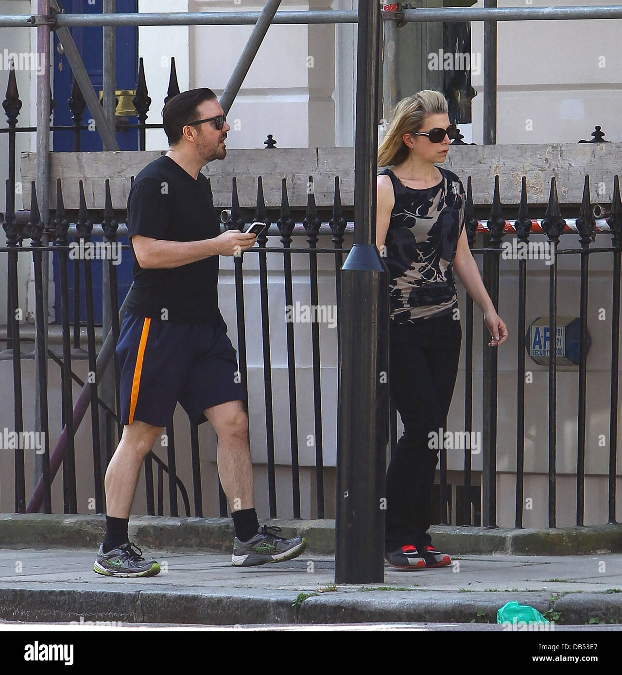 Ricky gervais girlfriend jane fallon hi-res stock photography and ...