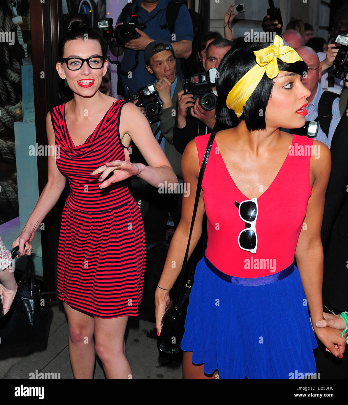 Jessica Agombar, Sian Charlesworth of Parade Pixie Lott for Lipsy at ...