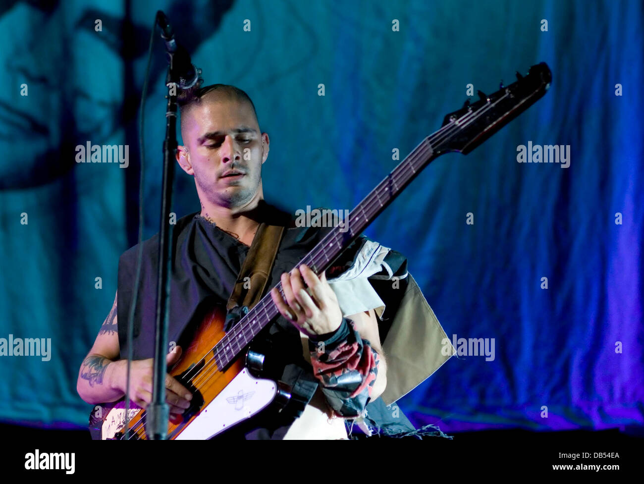 Semi Precious Weapons performing at the Nassau Coliseum, New York City ...