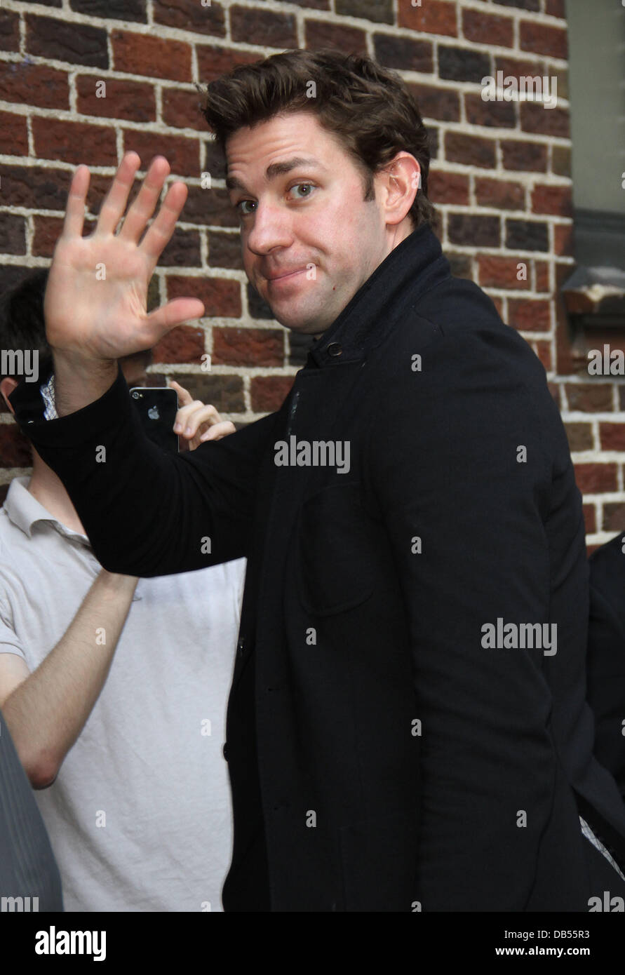 John Krasinski 'The Late Show with David Letterman' at the Ed Sullivan ...