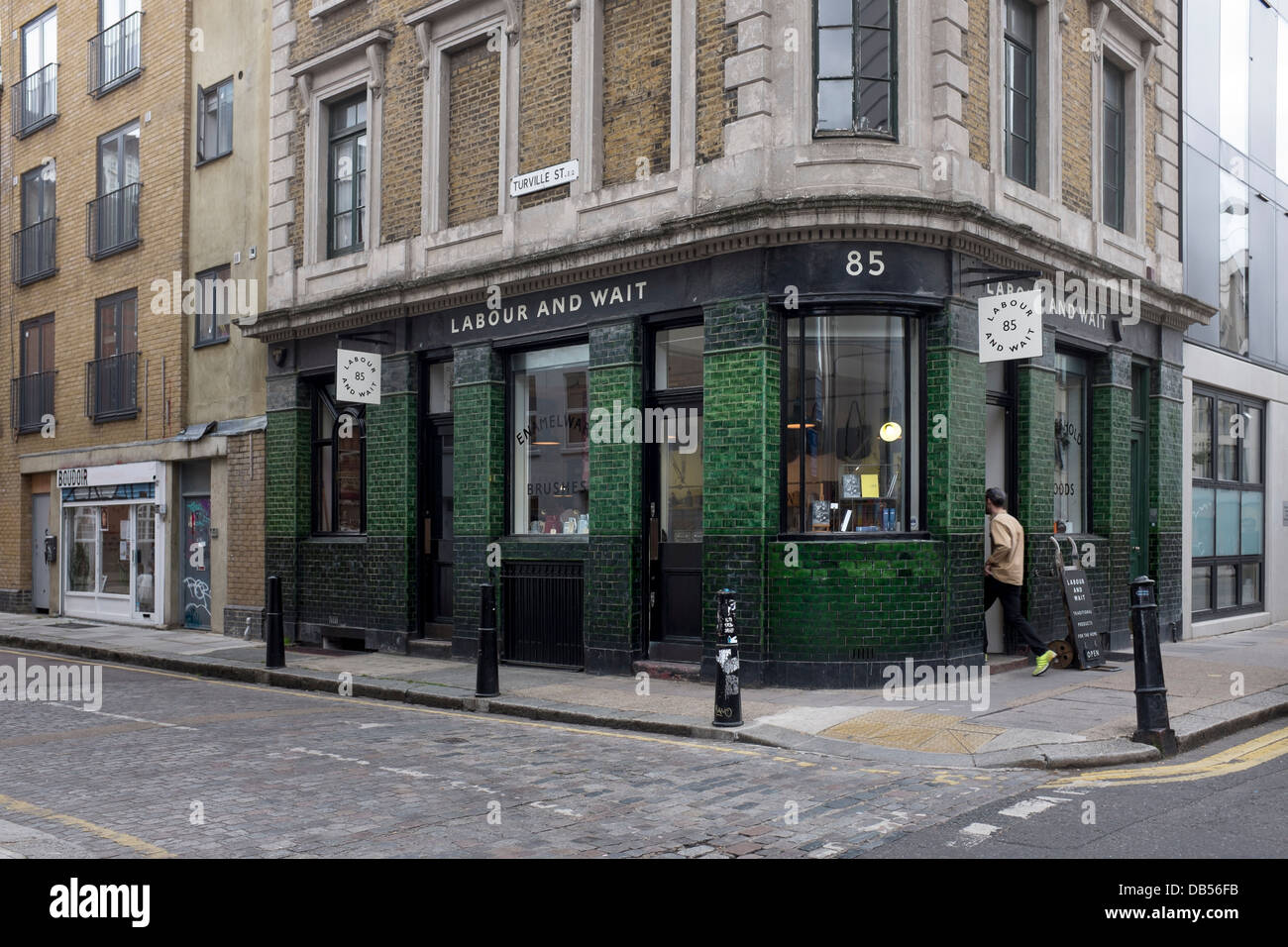 Labour and Wait Lifestyle Store Stock Photo - Alamy