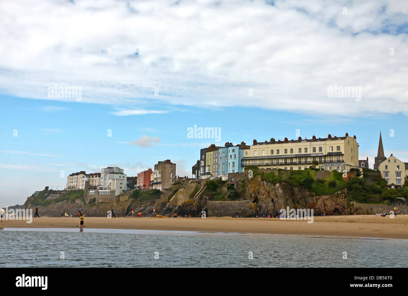 Summer tenby from sea hi-res stock photography and images - Alamy