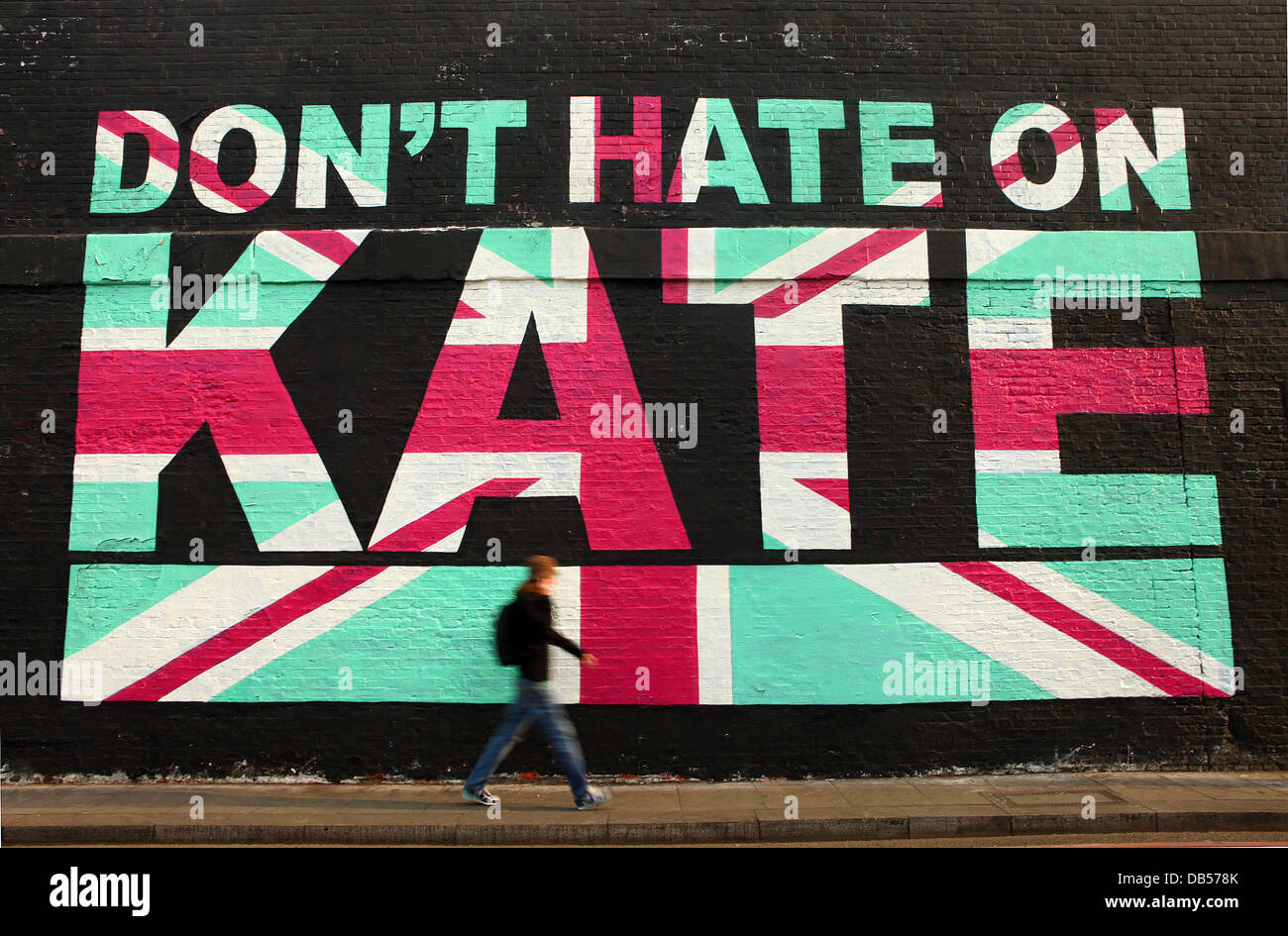 Don't Hate On Kate' artwork by London street artist Stika, in honour of ...