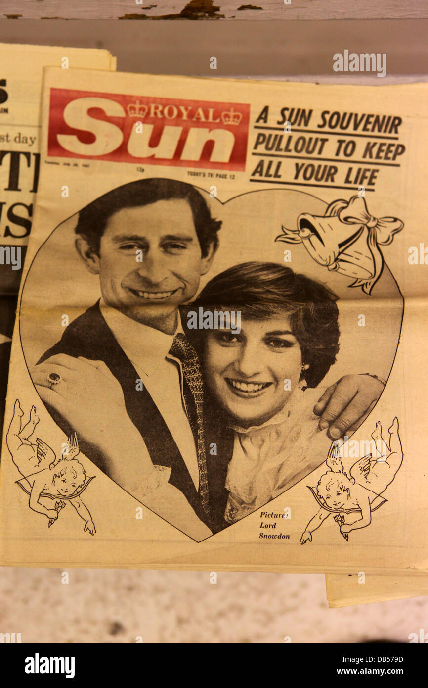 Royal Wedding souvenirs and memorabilia Newspaper front pages from the ...