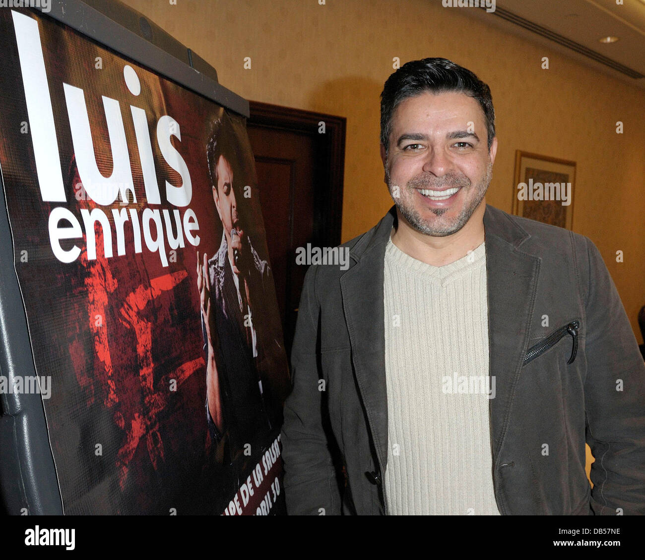 Luis Enrique at a media press conference at the Marriott Hotel ...