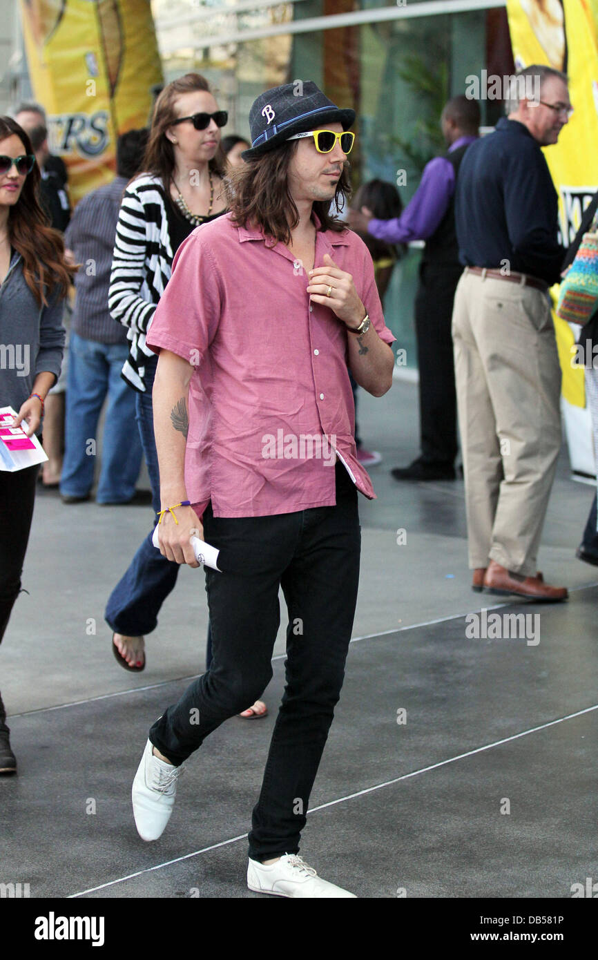 Cisco Adler arrives for Game 5 of the 2011 NBA Playoffs between the LA ...