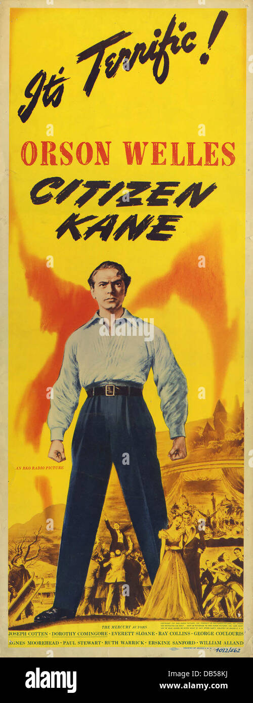 Citizen kane orson welles poster hi-res stock photography and images ...