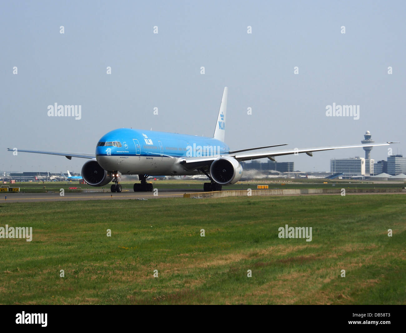 The KLM Royal Dutch Airlines Boeing 777-306(ER), registered PH-BVG, is ...