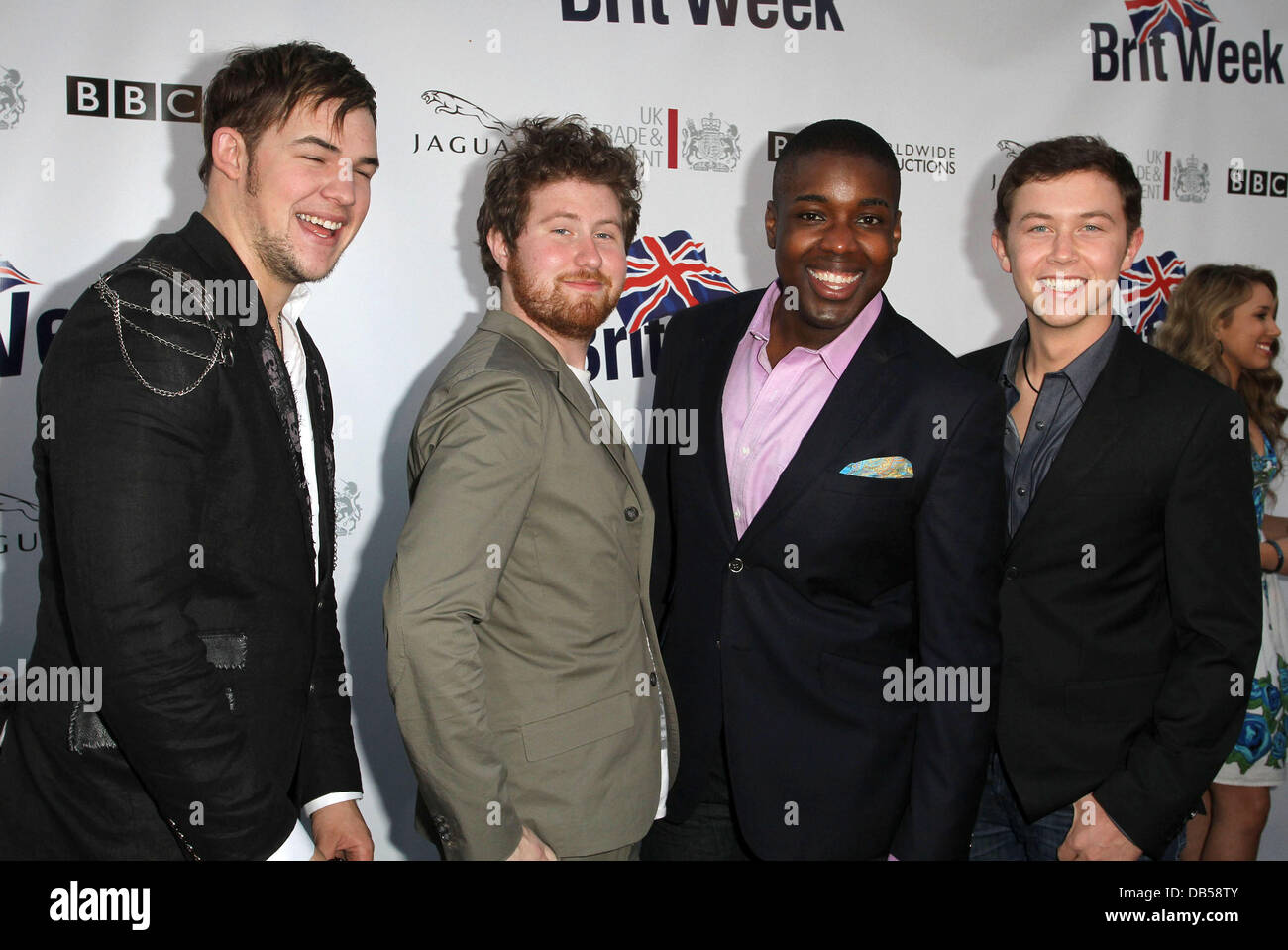 James Durbin, Casey Abrams, Jacob Lusk, Scotty McCreery BritWeek's VIP ...
