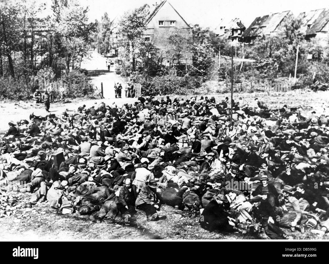 events, Second World War / WWII, Germany, end of war, Krupp workers ...