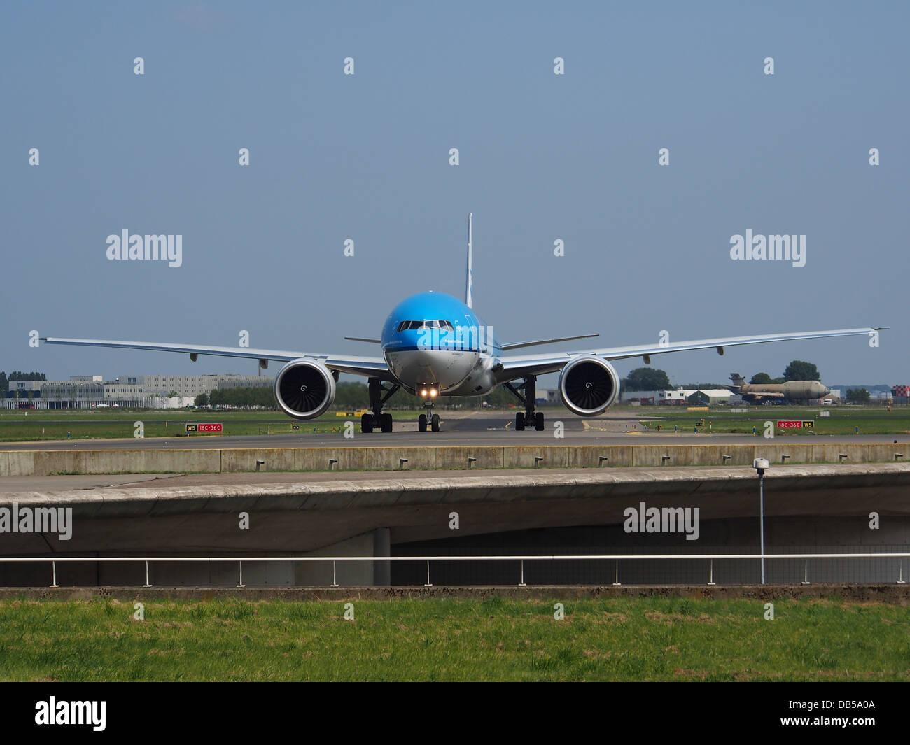 The KLM Royal Dutch Airlines Boeing 777-306(ER), with tail number PH ...