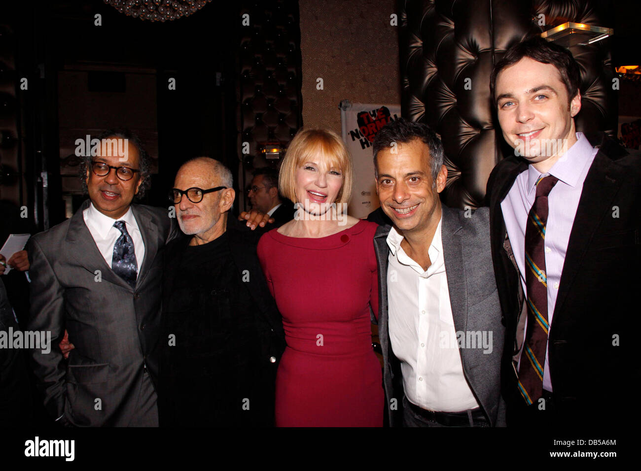 George C. Wolfe, Larry Kramer, Ellen Barkin, Joe Mantello and Jim ...