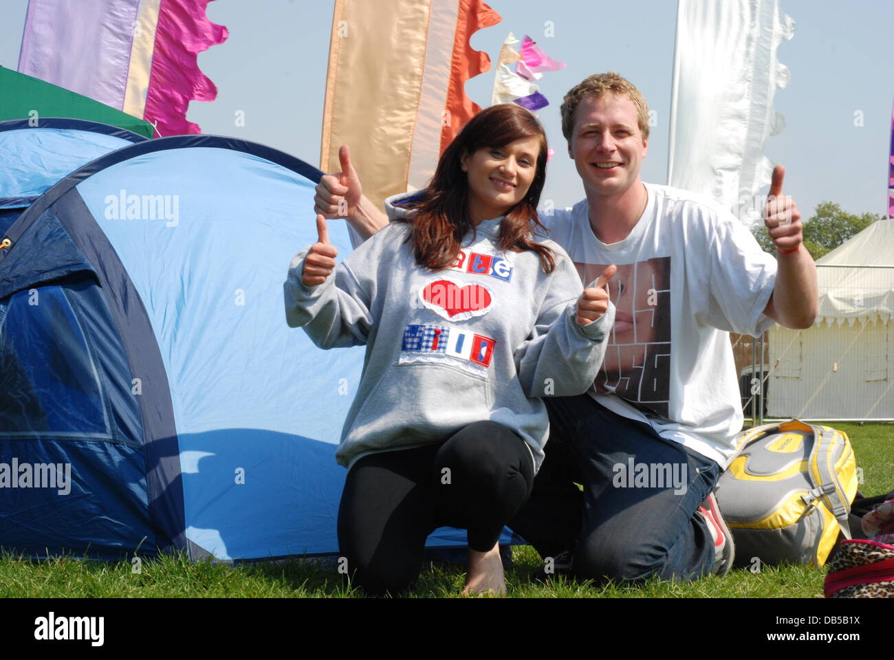 Lisa Harrison and Dennis Hunt at Camp Royale Preparations for the Royal ...