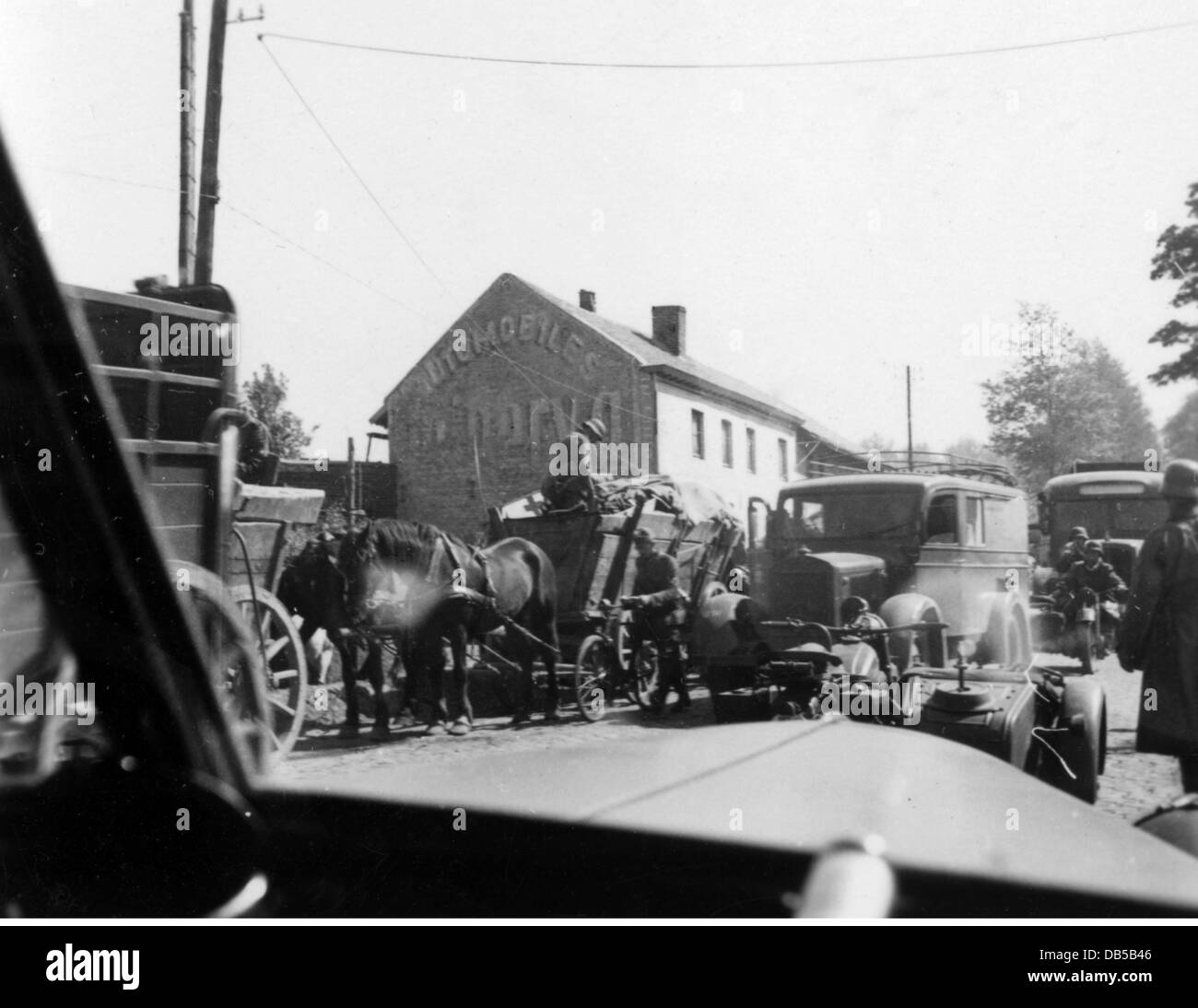 events, Second World War / WWII, Netherlands, Maastricht, street ...