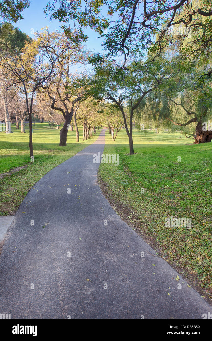 The peaceful Rundle Park in the capital of South Australia Stock Photo ...