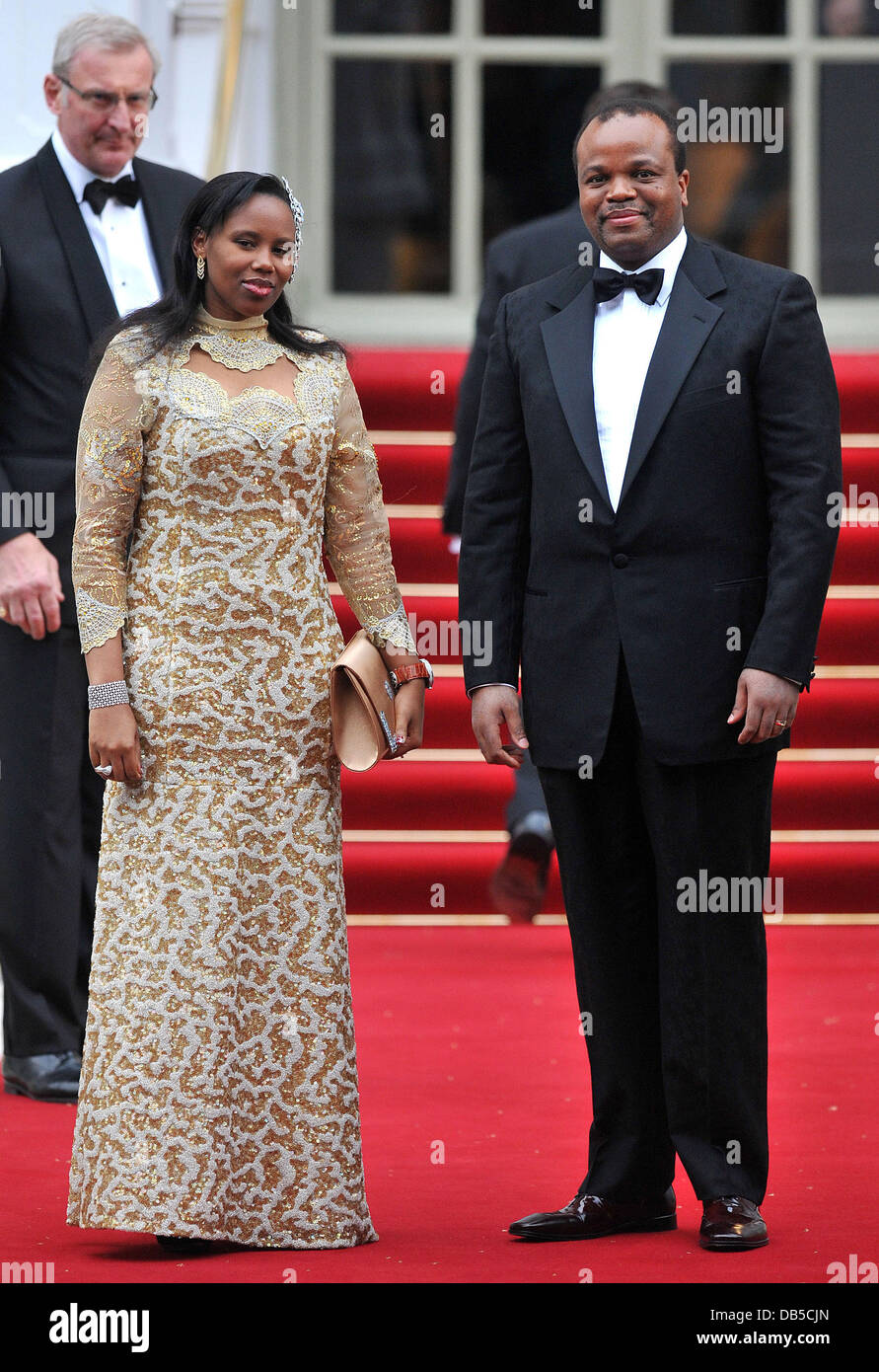 Mswati III, the King of Swaziland and guest Royal Wedding Stock Photo ...