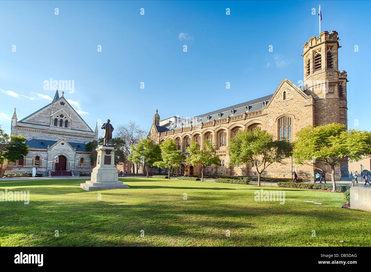 The University of Adelaide's Bonython Hall and Elder Hall on the North ...