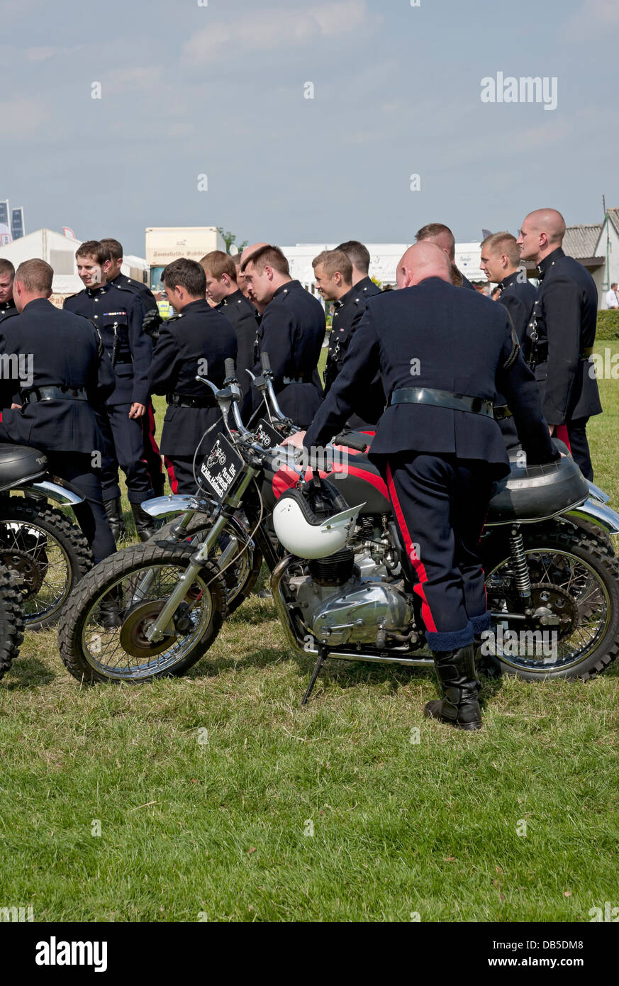 British Army Motorcycle Display Team Stock Photos & British Army ...