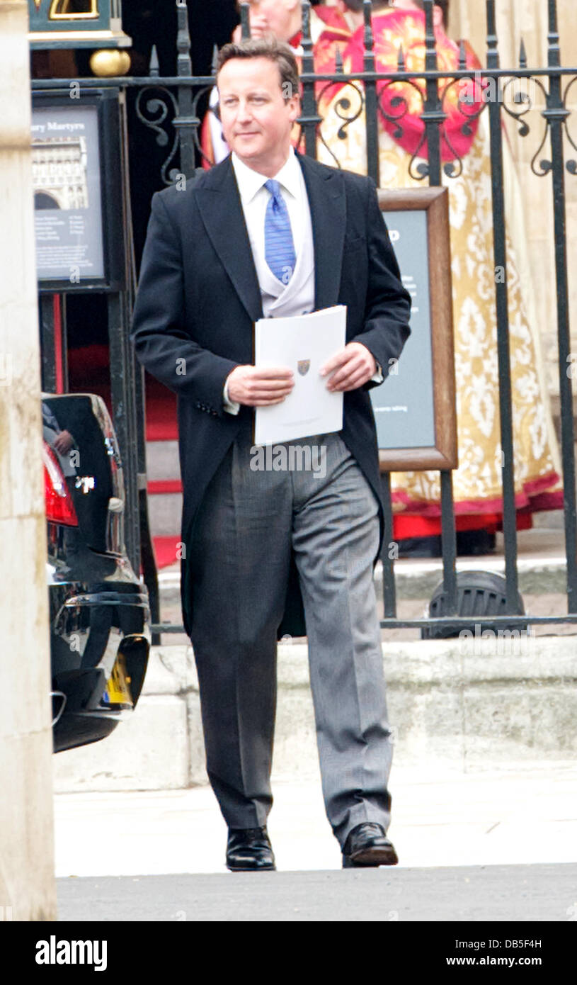 David Cameron The Wedding of Prince William and Catherine Middleton ...