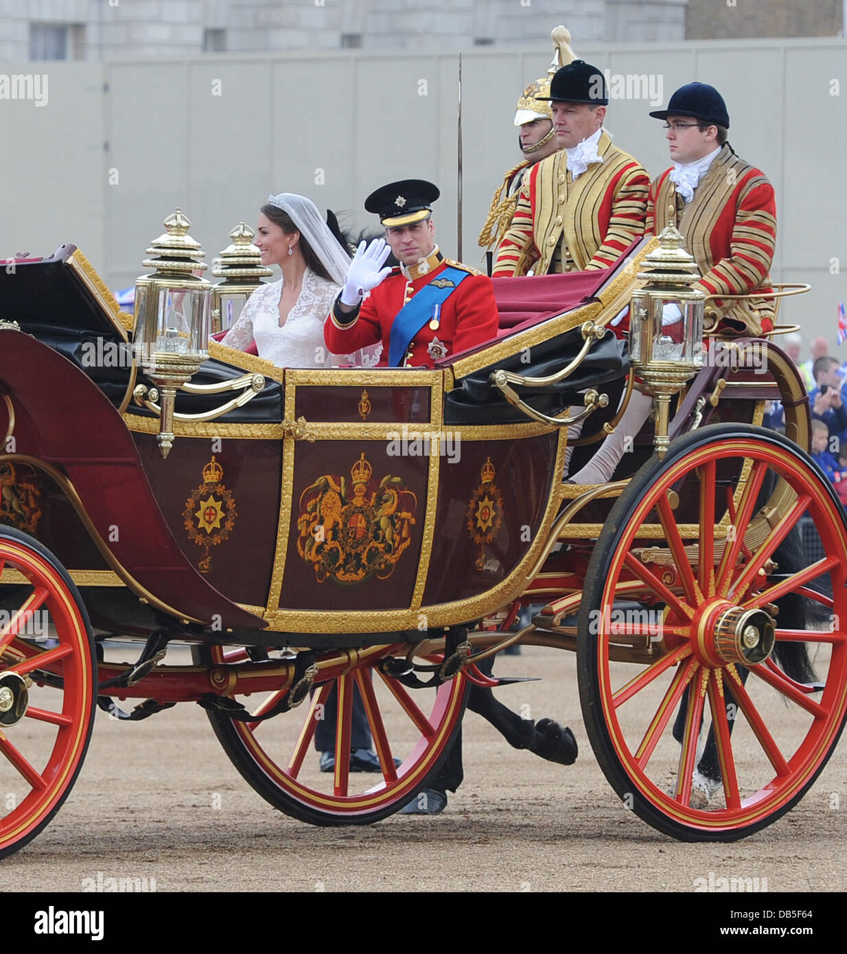 Catherine Middleton, Duchess of Cambridge, with Prince William, Duke of ...