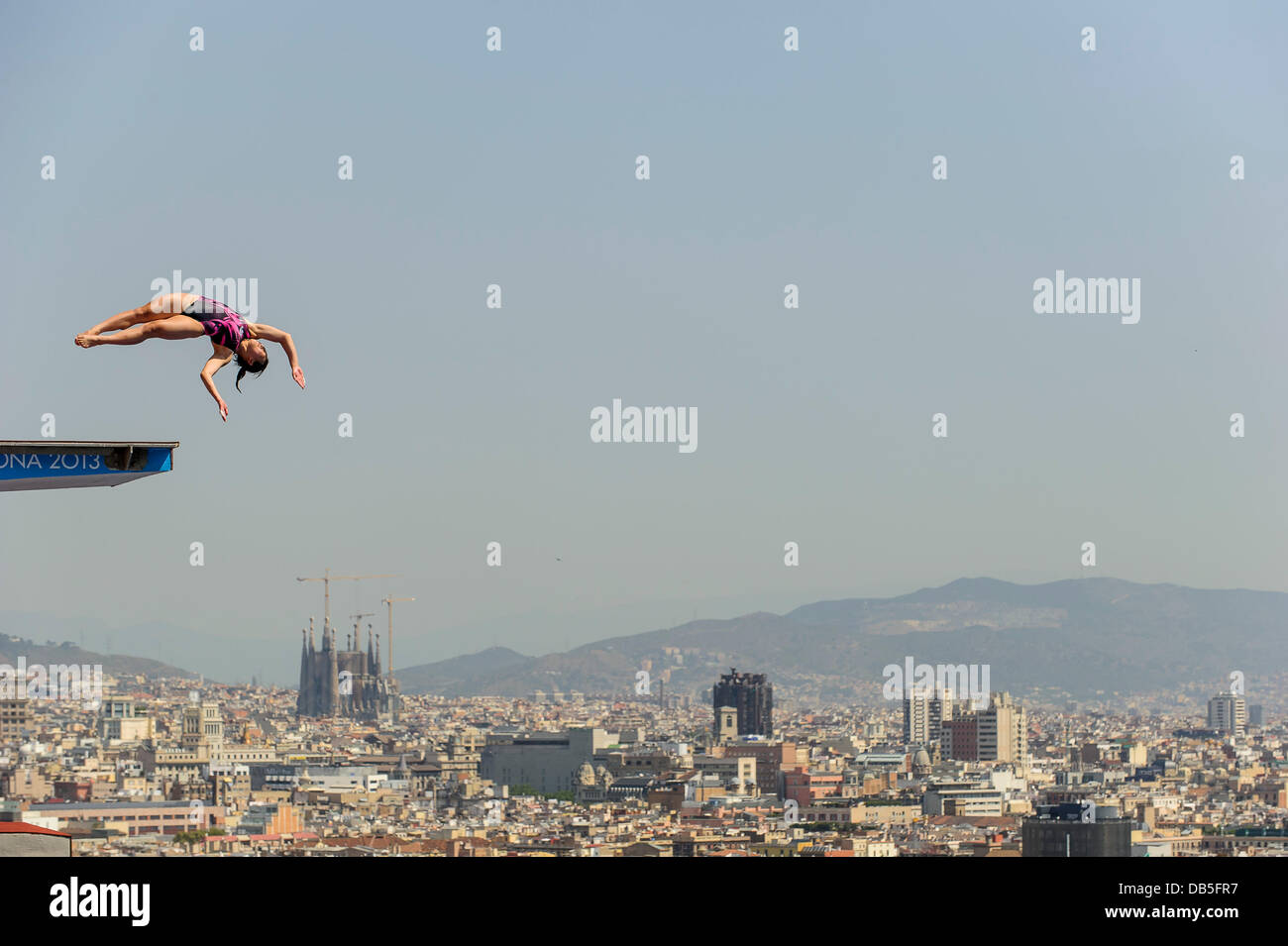 Barcelona, Spain. 24th July, 2013. Cho Eunbi of Korea (KOR) in action ...
