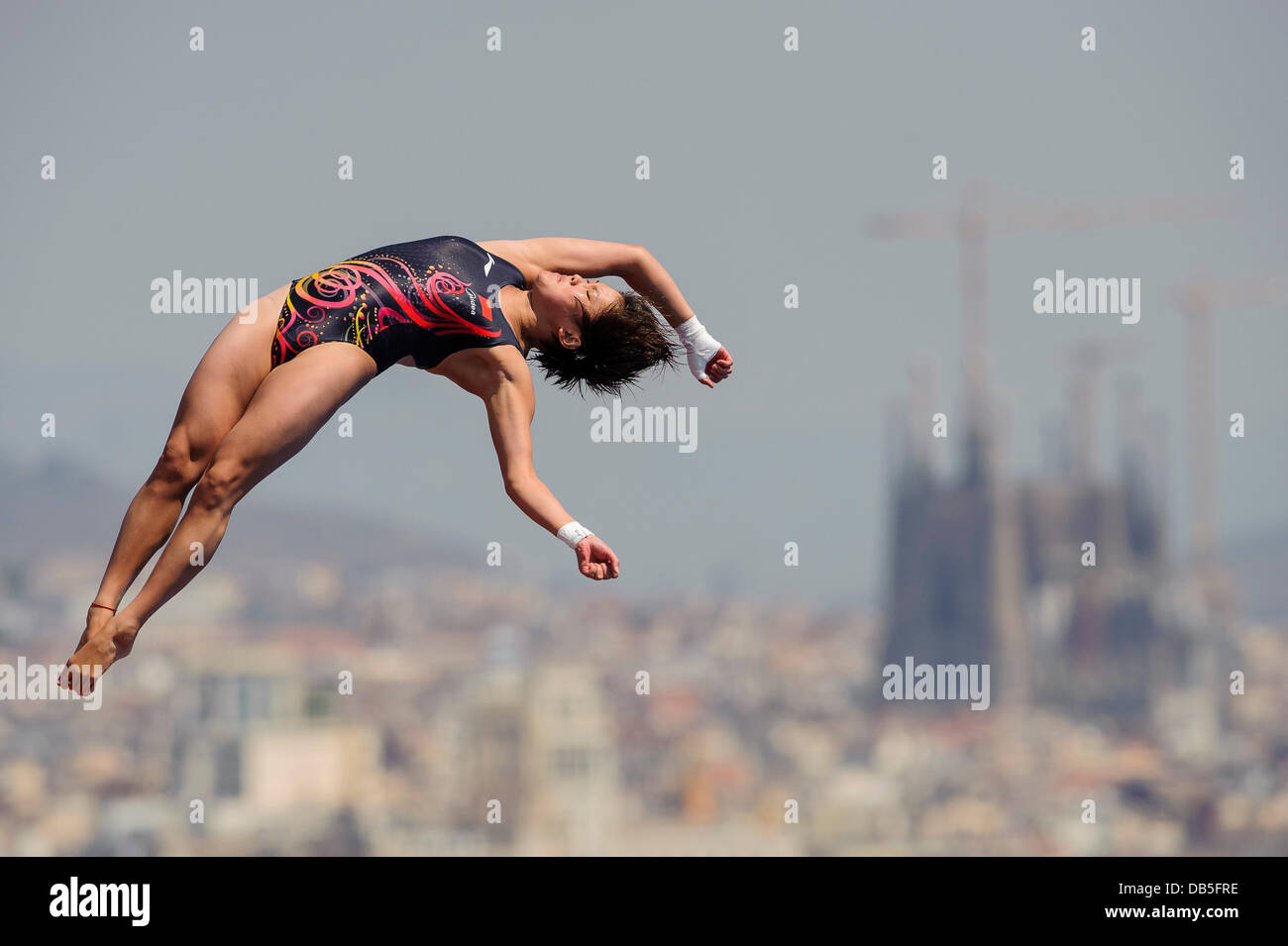 Barcelona, Spain. 24th July, 2013. Chen Ruolin of China (CHN) in action ...