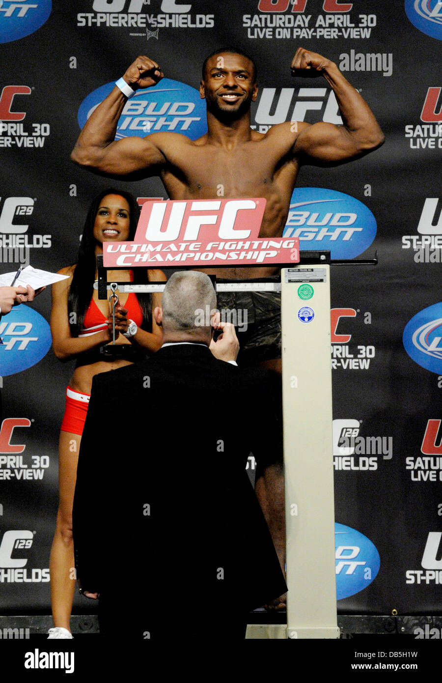 Yves Jabouin Official weigh-ins for UFC 129: St-Pierre vs. Shields held ...