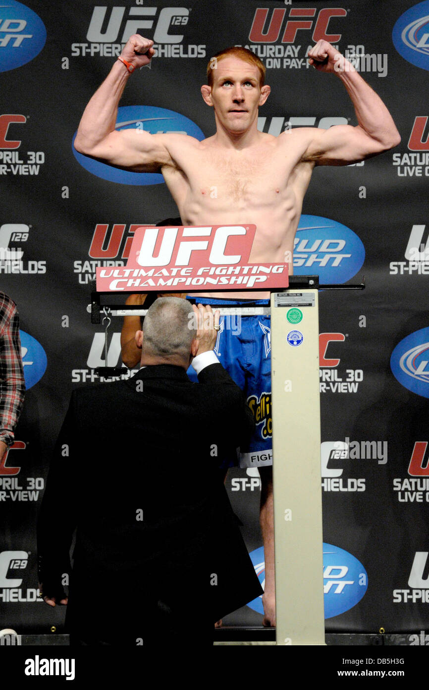 Mark Bocek Official weigh-ins for UFC 129: St-Pierre vs. Shields held ...
