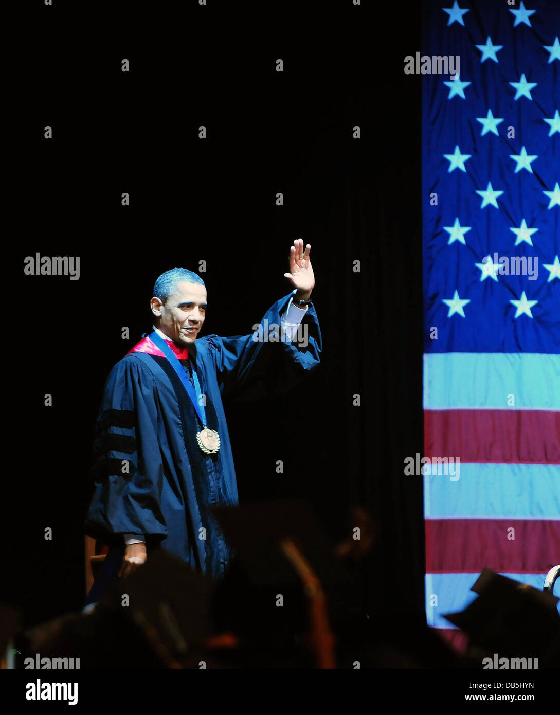 President Barack Obama delivers a speech during the Miami Dade College ...